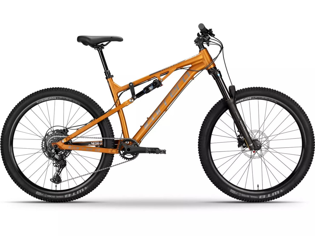 Carrera Titan X 2025 Unisex 10-Speed Mountain Bike - Orange - Large Fr – Kazoop
